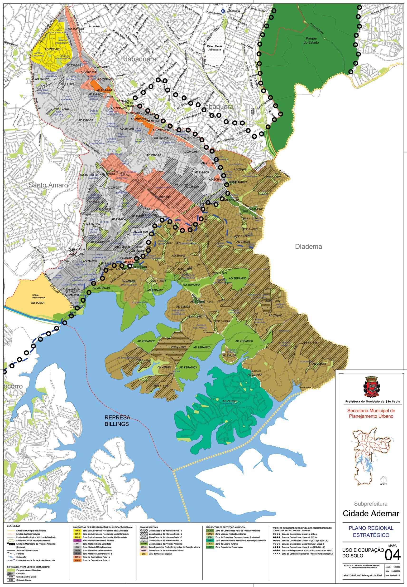 Cidade Ademar São Paulo - Ocupação do solo mapa - Mapa de Cidade Ademar ...