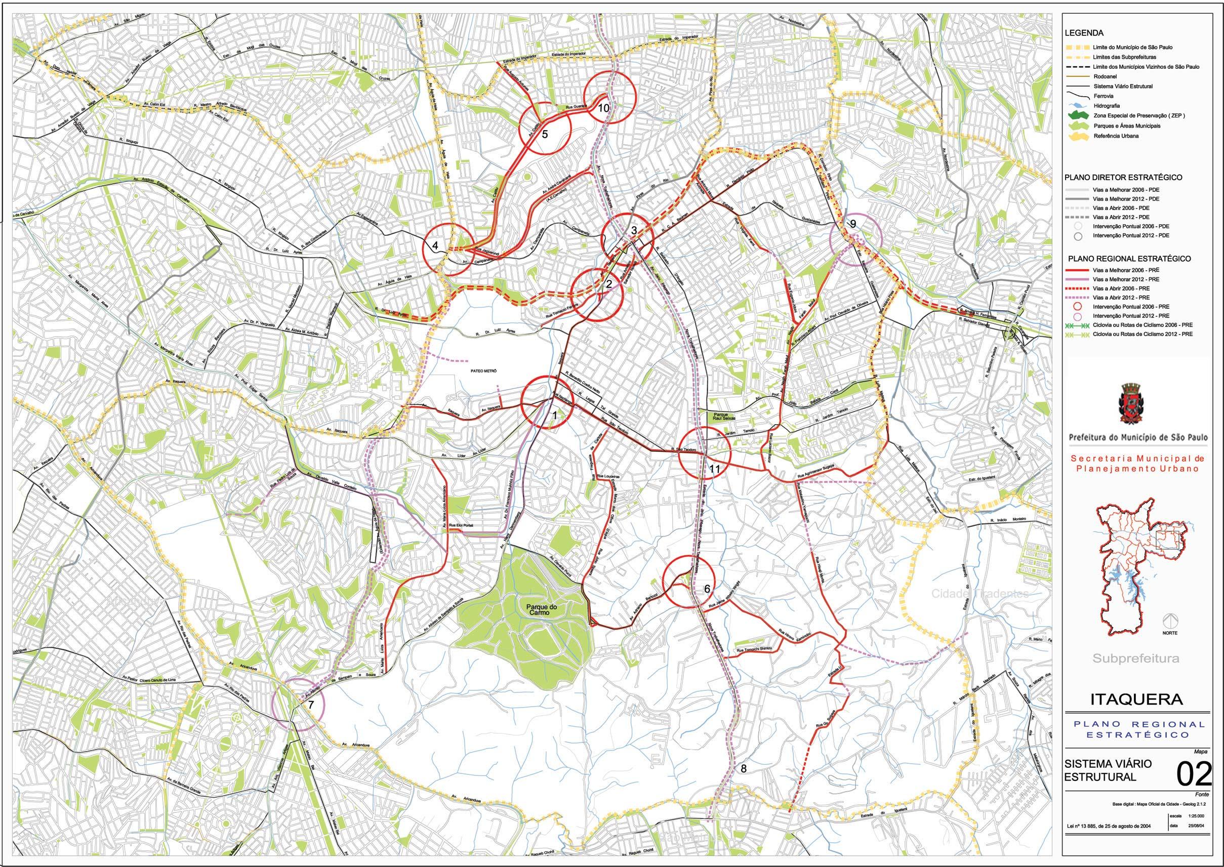 Itaquera São Paulo - Estradas do mapa - Mapa de Itaquera São Paulo ...