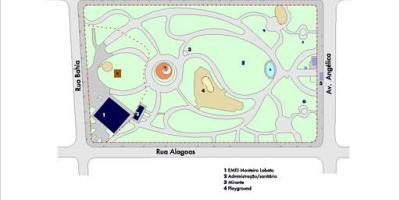 São Paulo Parque - Jardim mapa. Todos de São Paulo Parques, Jardins mapas.