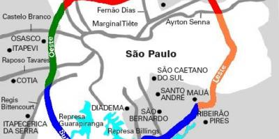 São Paulo - de-Estrada mapa Rodoviário. Todos de São Paulo Rodovias ...